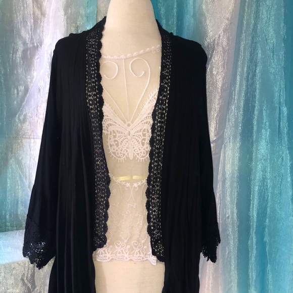 Accessories | All Black Cover With Crochet In Border Around It | Poshmark